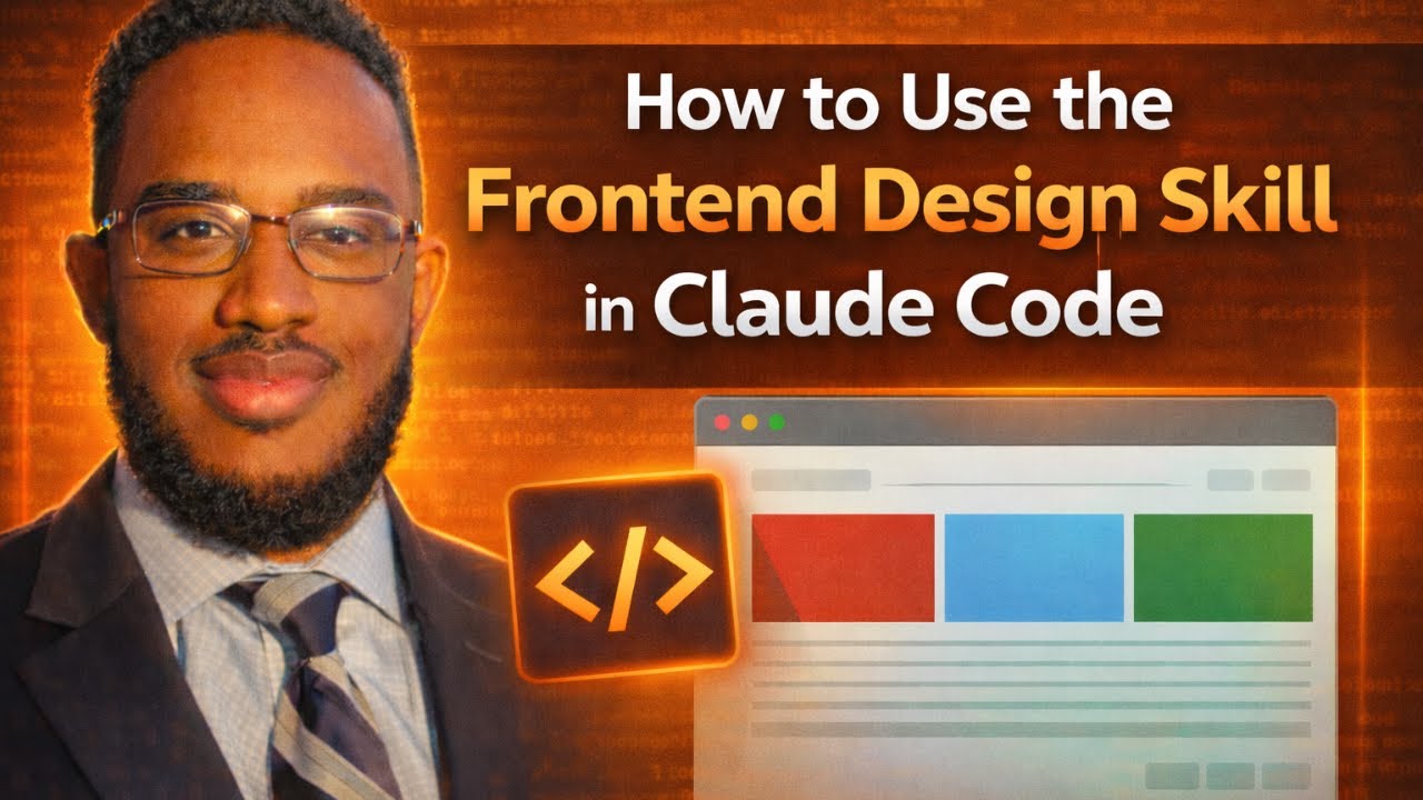 How to Use the Frontend Design Skill in Claude Code [Links In ...
