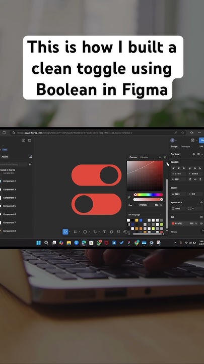 This is how I built a clean toggle using Boolean in Figma - YouTube