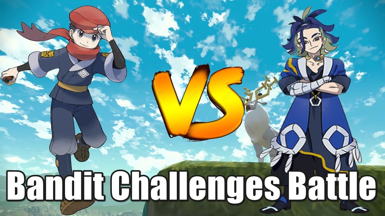 Pokemon Legends Arceus Bandit Challenges Battle - YouTube