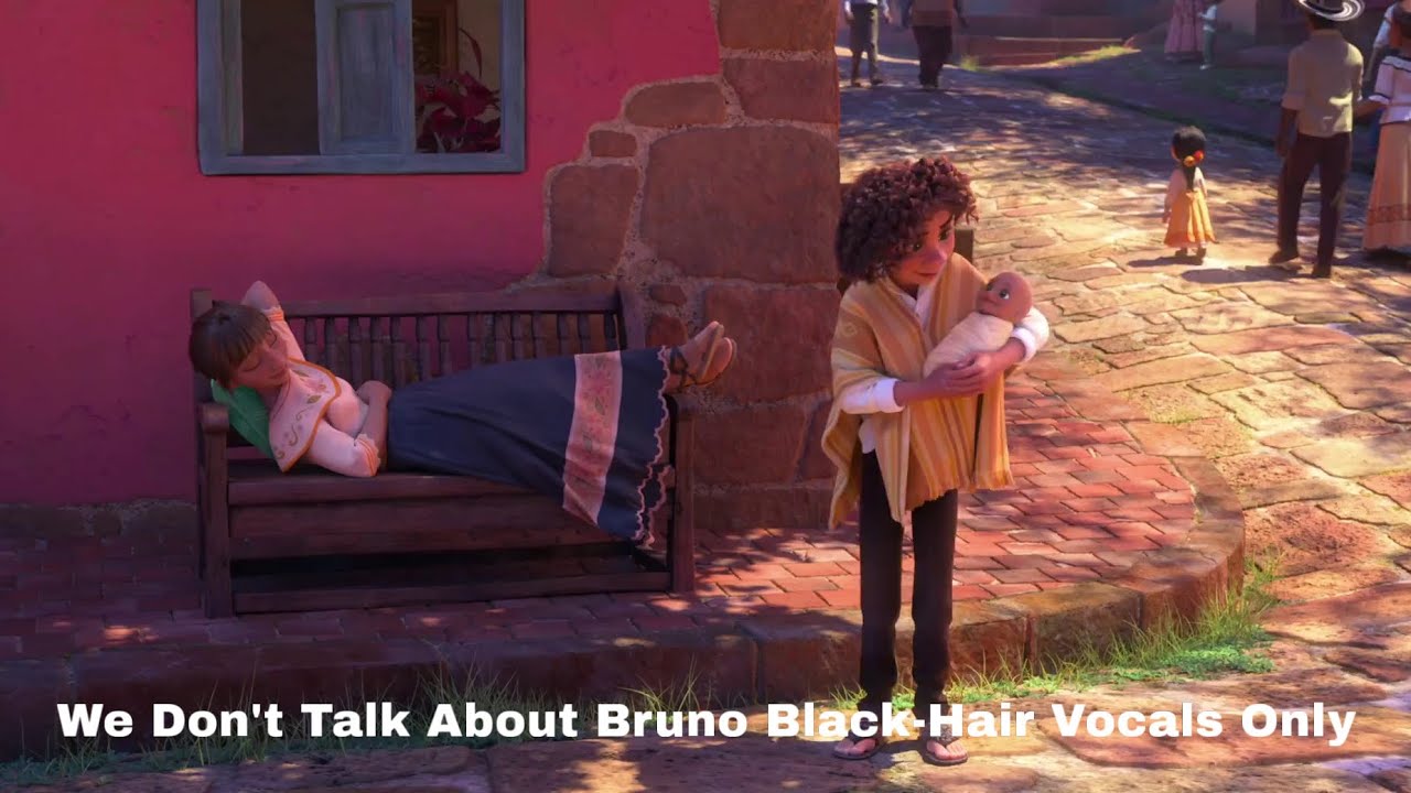 We Don’t Talk About Bruno Black-Hair Vocals Only - YouTube