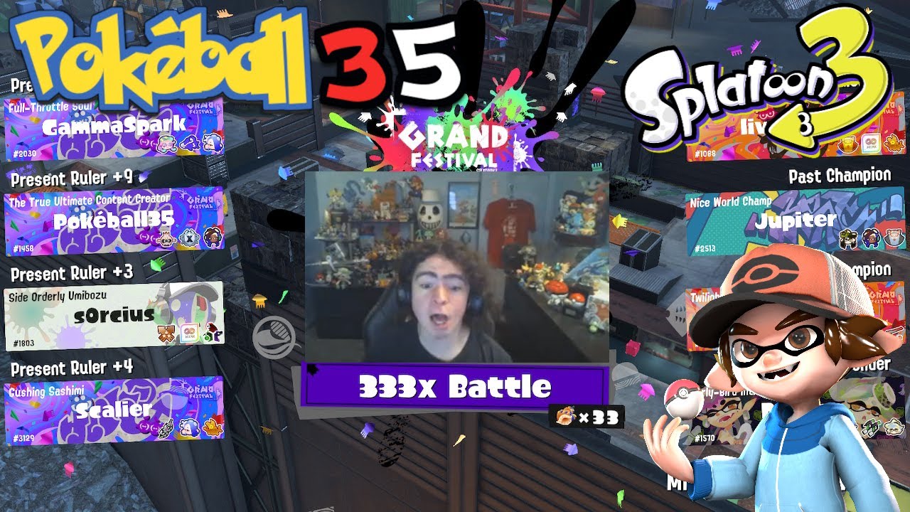 | Splatoon 3 | - MY FIRST EVER 333x BATTLE! AND DURING GRAND FESTIVAL ...