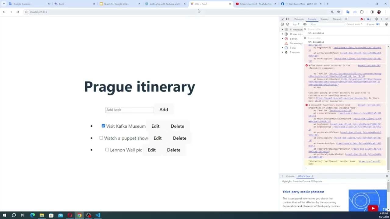 Scaling Up with Reducer and Context. -react js-(Speak Khmer)-32 - YouTube