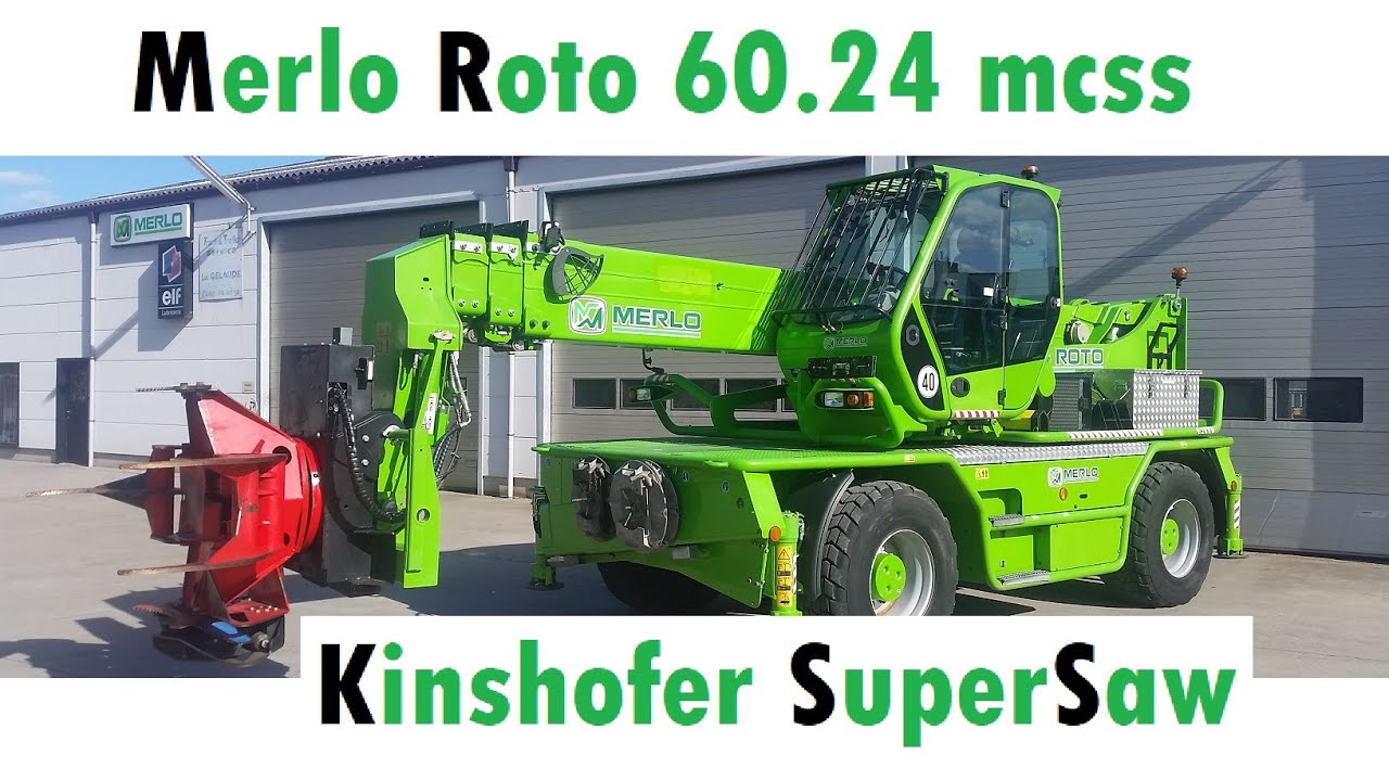 2018 Merlo Roto 60.24 mcss with Kinshofer SuperSaw - YouTube
