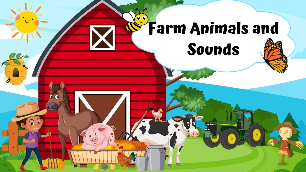 Farm Animals and Sounds for Kids and Toddlers| Creative Educational ...