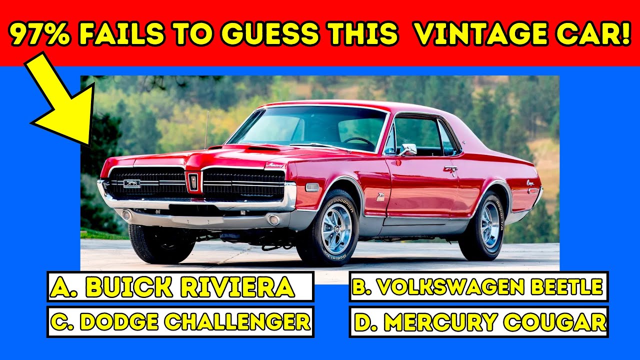 97% FAIL To Name These 16 Vintage Cars! - YouTube