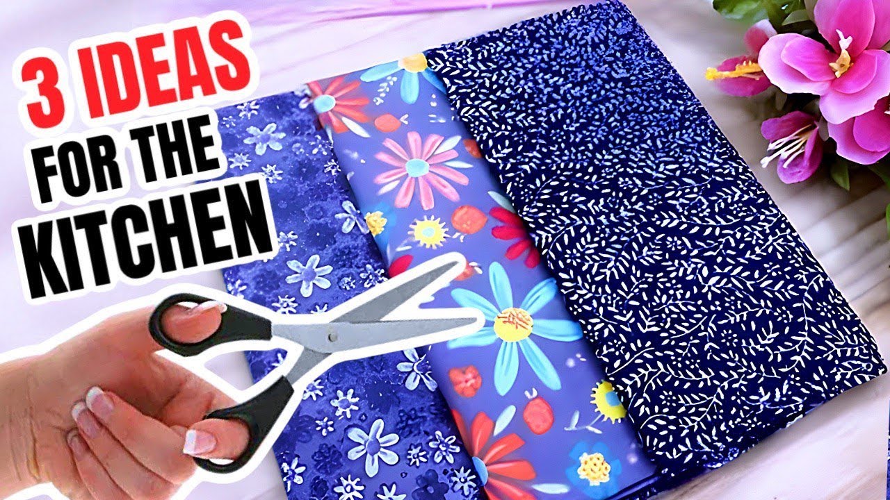 3 Sewing Projects for The Kitchen | 3 Sewing Ideas for the Home - YouTube