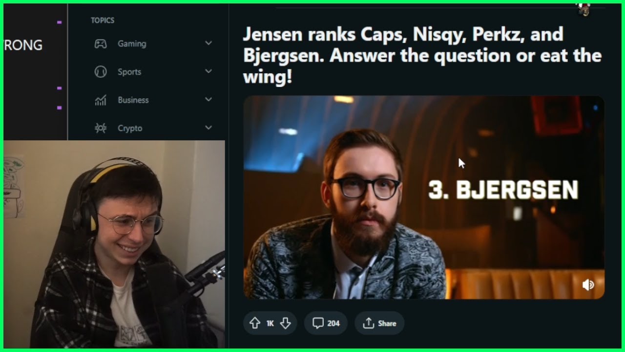 Caedrel Reacts To Jensen's SPICY Tierlist - YouTube