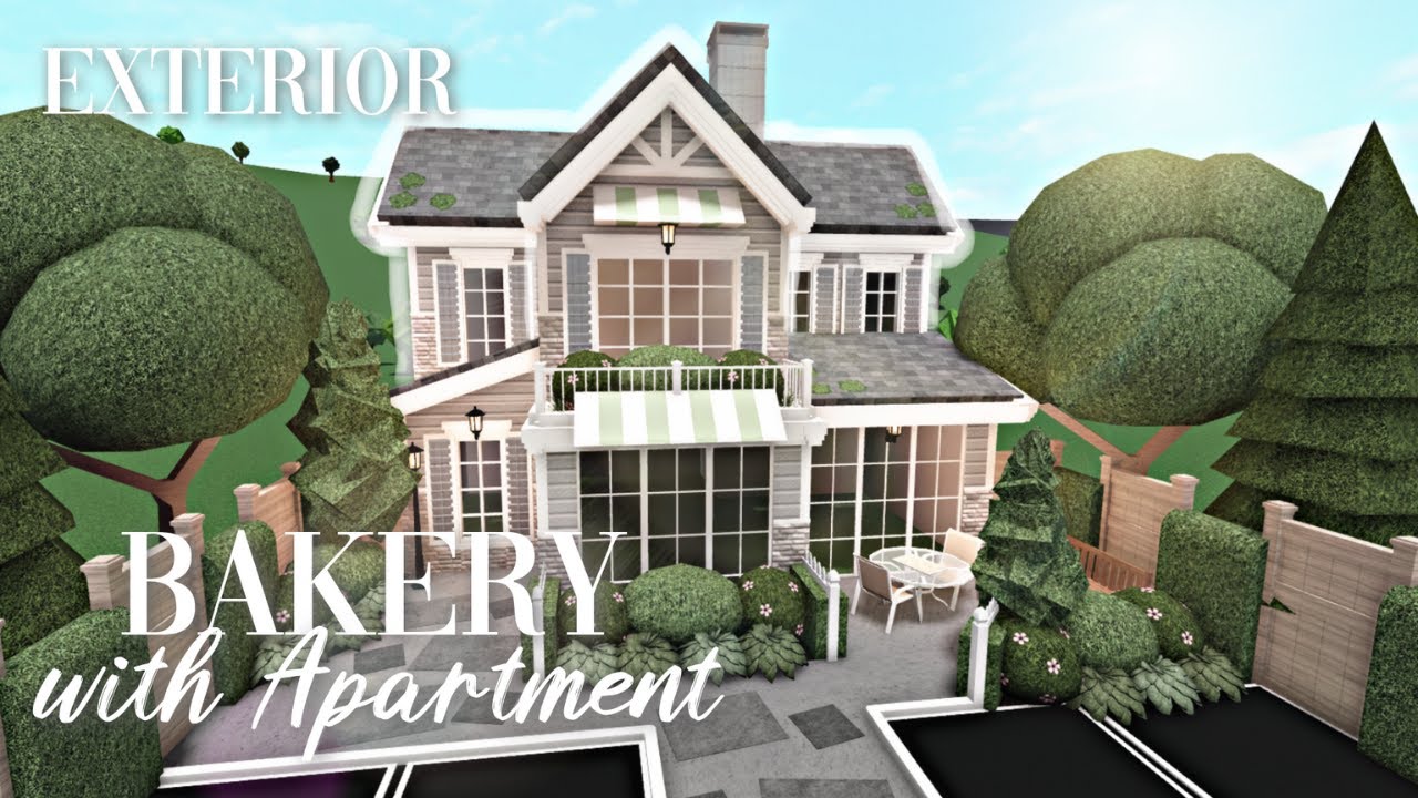 Roblox Bloxburg - Bakery with Apartment Exterior - Minami Oroi - YouTube