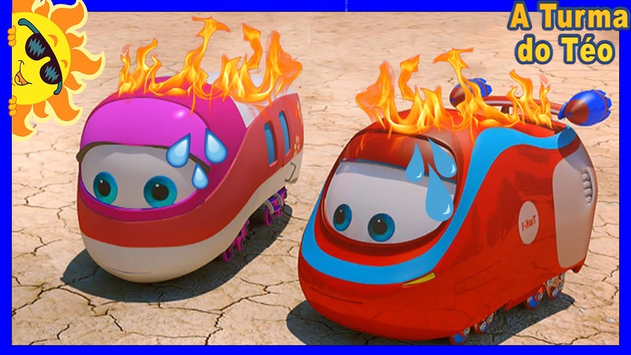 🚉A Turma do Téo em: O Calor Recorde: | Desenho animado para crianças ...