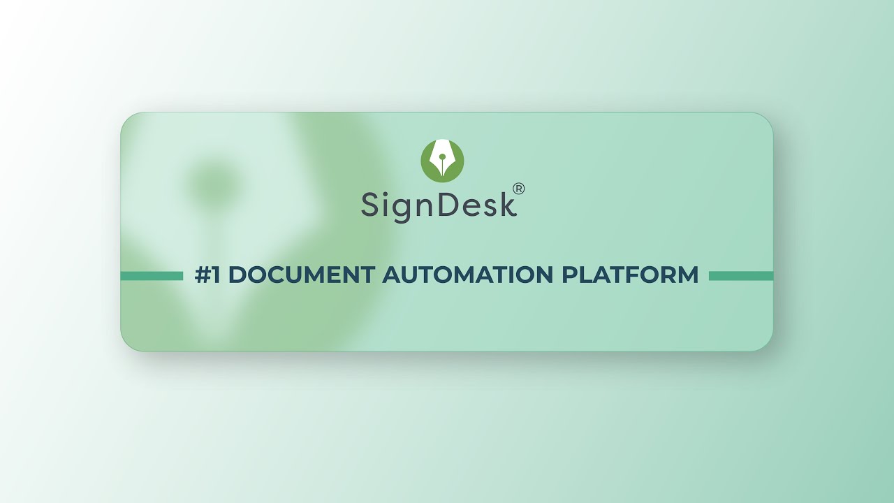 Streamline Your Workflow with SignDesk's Document Automation Platform ...