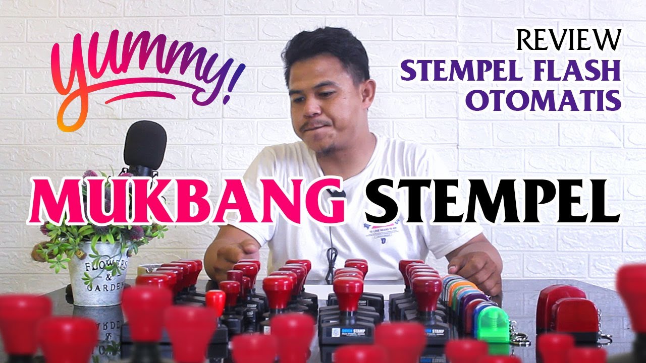 Review Stempel - Stempel Otomatis - Stempel Flash - Stempel Warna - YouTube