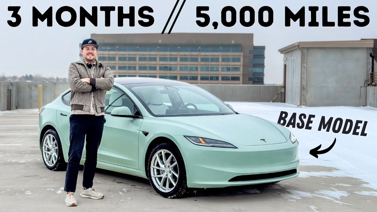 I've Had My Tesla Model 3 RWD For 3 Months & 5,000 Miles! Efficiency ...