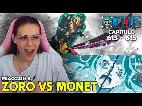 ZORO CORTA A MONET 🤯 | REACCION A ONE PIECE POR PRIMERA VEZ  (613 - 615)