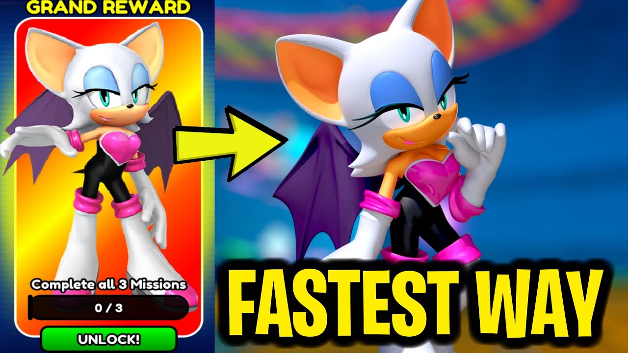FASTEST WAY TO UNLOCK ROUGE THE BAT IN ROUGE HEIST EVENT IN SONIC SPEED ...