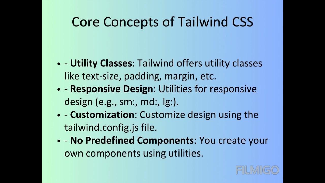 Basic tailwind css - YouTube
