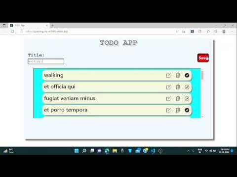 Todo-app || Coding Ninjas Skill Test 2 React - YouTube