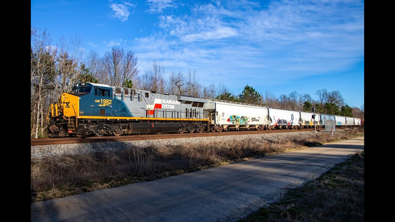 3/16/2024: CSX RF&P Trains at Woodford, Virginia - YouTube