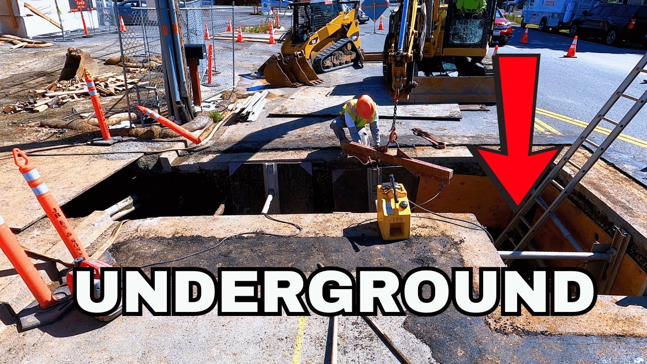 Exciting Street Dig: Unveiling the Water Main! - YouTube