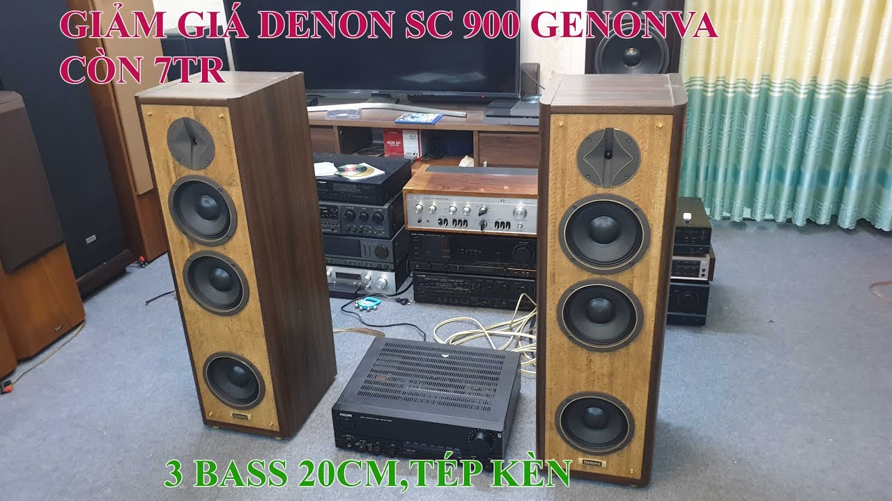 xả hàng đôi khủng loa Denon sc 900 genova,chỉ còn 7tr,chơi BIWIRE,3 ...