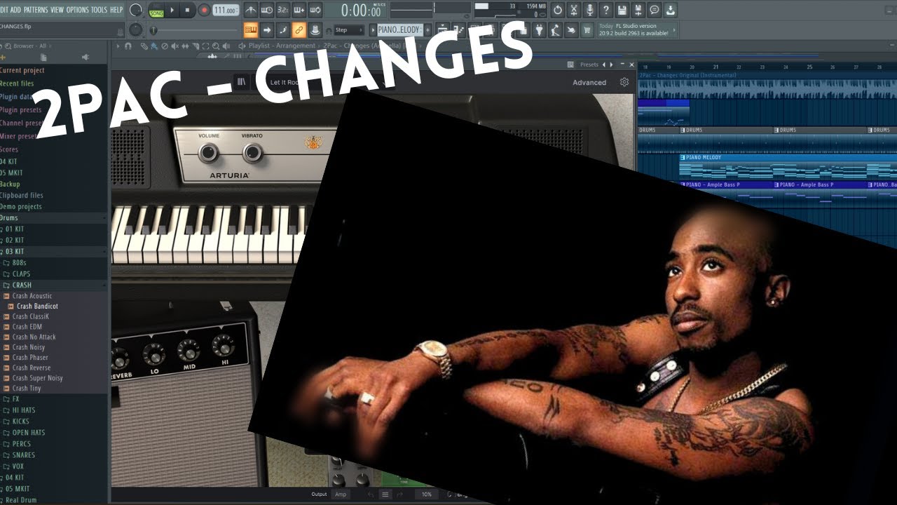 #14 2PAC CHANGES(90% accurate) full instrumental, FLstudio. #2pac - YouTube