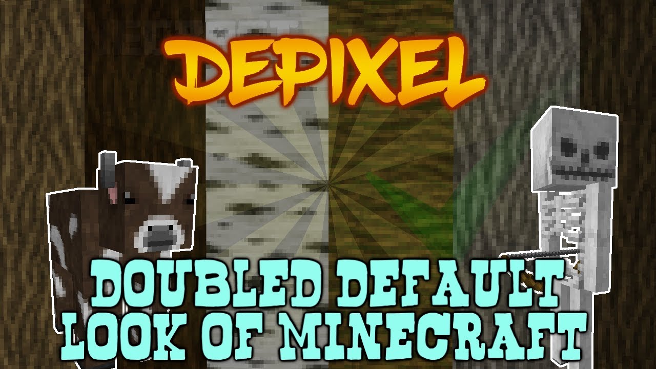 DEPIXEL | Minecraft Texture Pack! Doubled Default Look of Minecraft ...