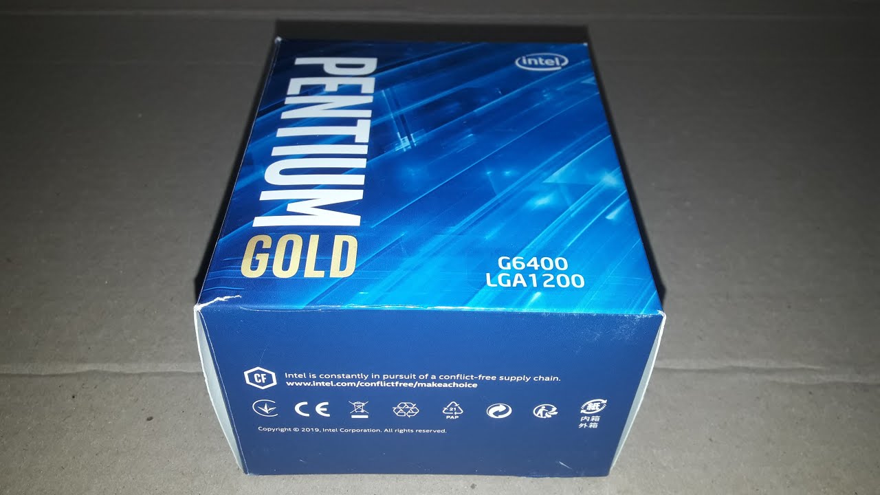 Processor | Intel Pentium Gold G6400 | 4GHZ, 4MB Cache | LGA 1200 ...