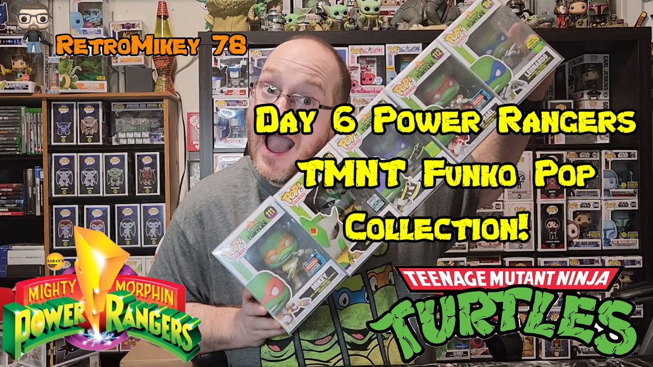 TMNT Power Rangers Line of Funko Pops! Day 6 of 7 of TMNT Collection! # ...