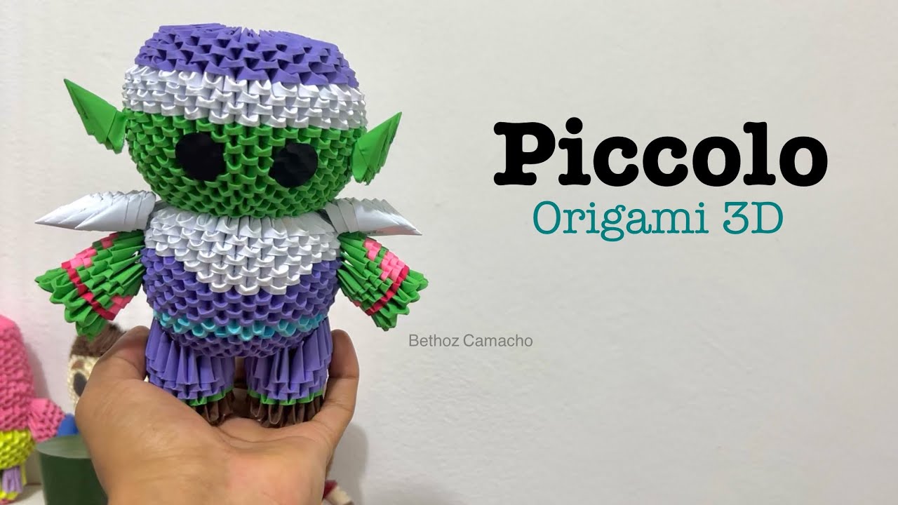 Cómo Hacer a Piccolo en Origami 3D - Bethoz Camacho - YouTube