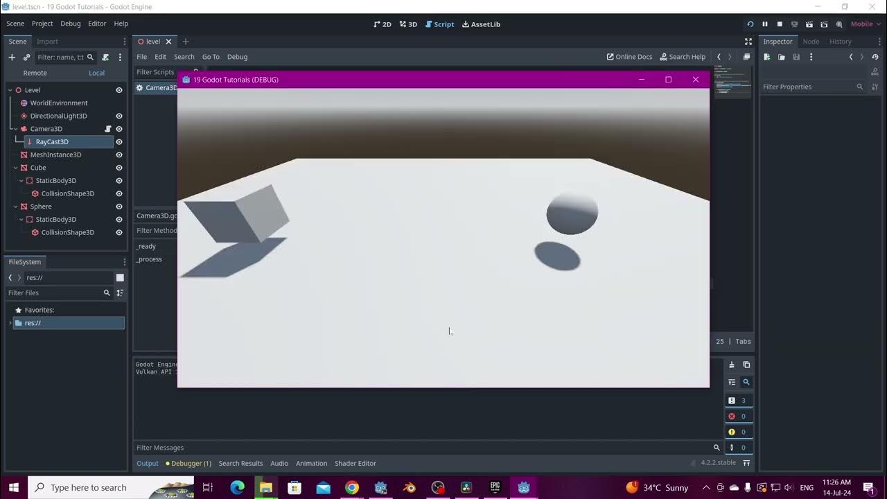 Interact with mouse 3D Object - Ray Cast 3D - Godot 4.2 Tutorial - YouTube