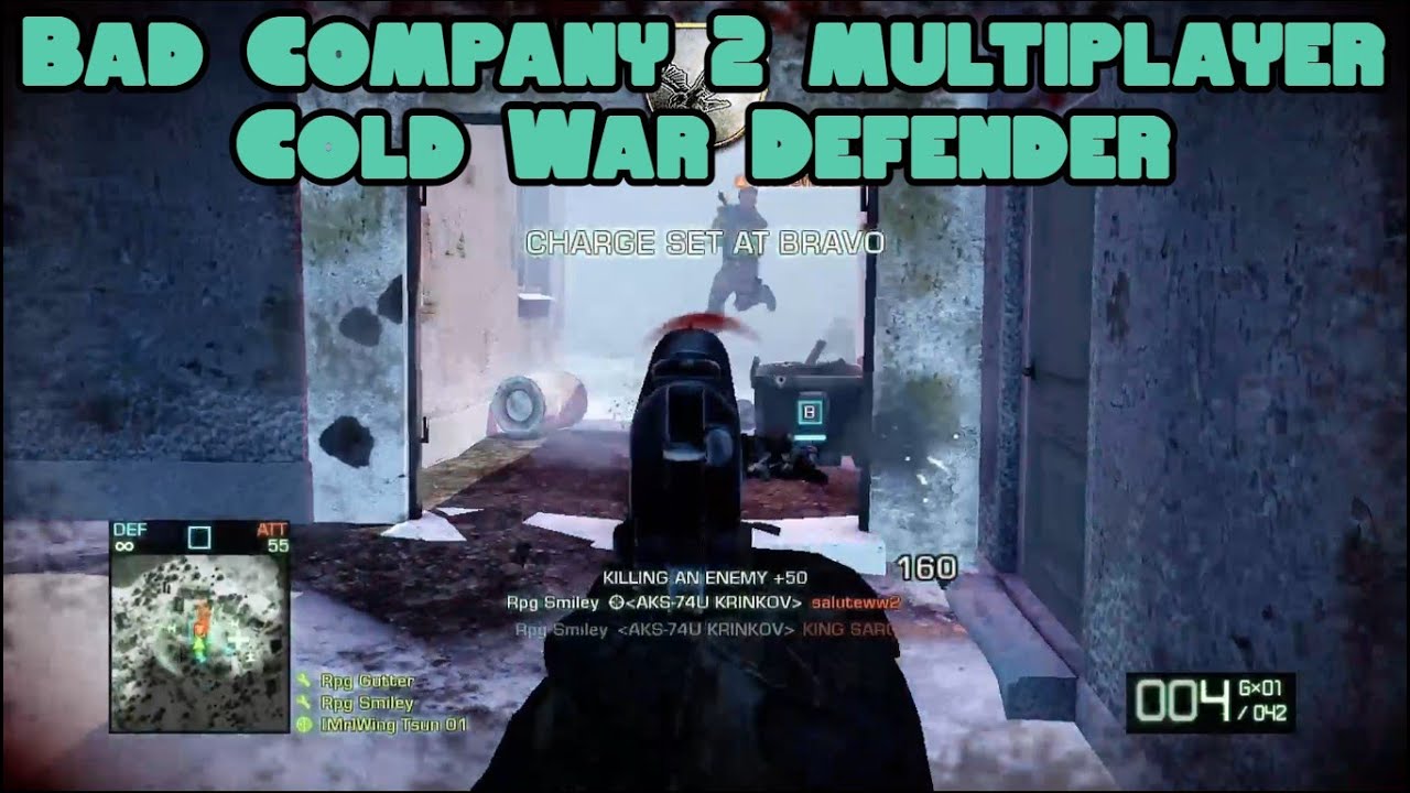 Battlefield Bad Company 2 Multiplayer Gameplay - Rush on Cold War - YouTube
