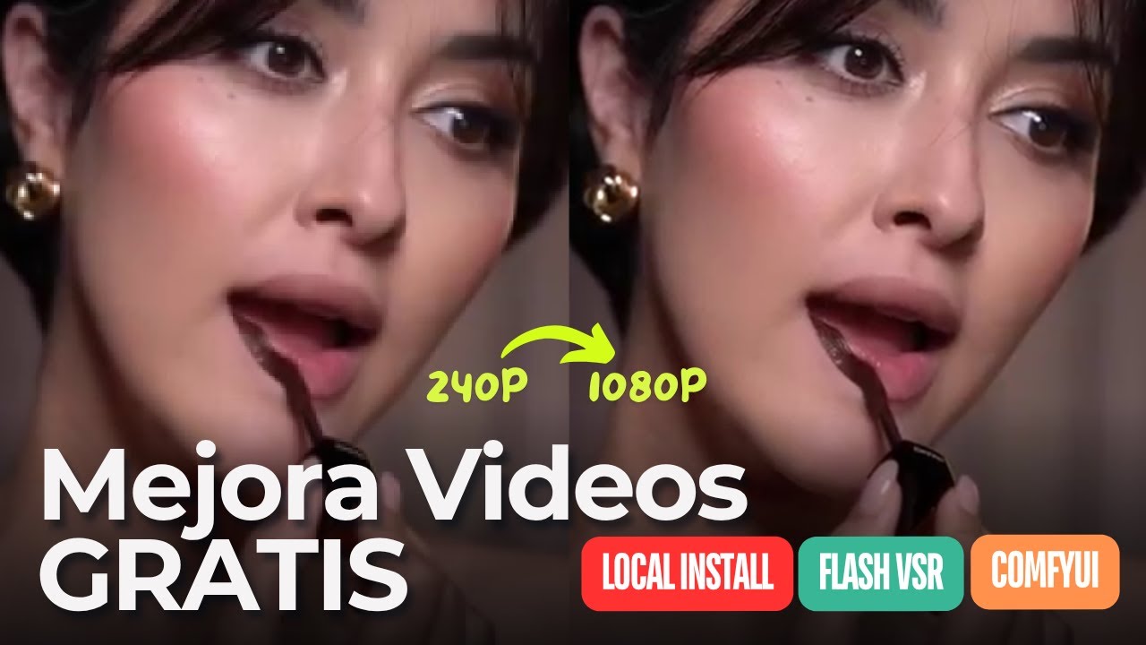 FlashVSR vs Topaz: ¿Puede una IA GRATUITA Superar al Software de $300? - YouTube