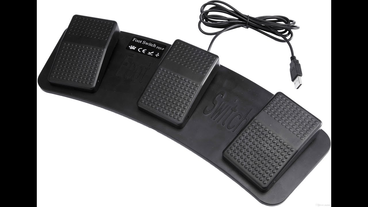 Новый гаджет под ногой USB Foot Control Keyboard FS3-P - YouTube