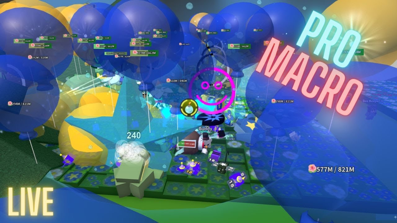 [LIVE] HONEYDAY MACROING BLUE PRO! - Bee Swarm Simulator - YouTube