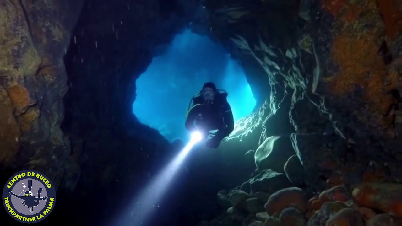 Cavern Diving in Lava Tubes on La Palma - YouTube