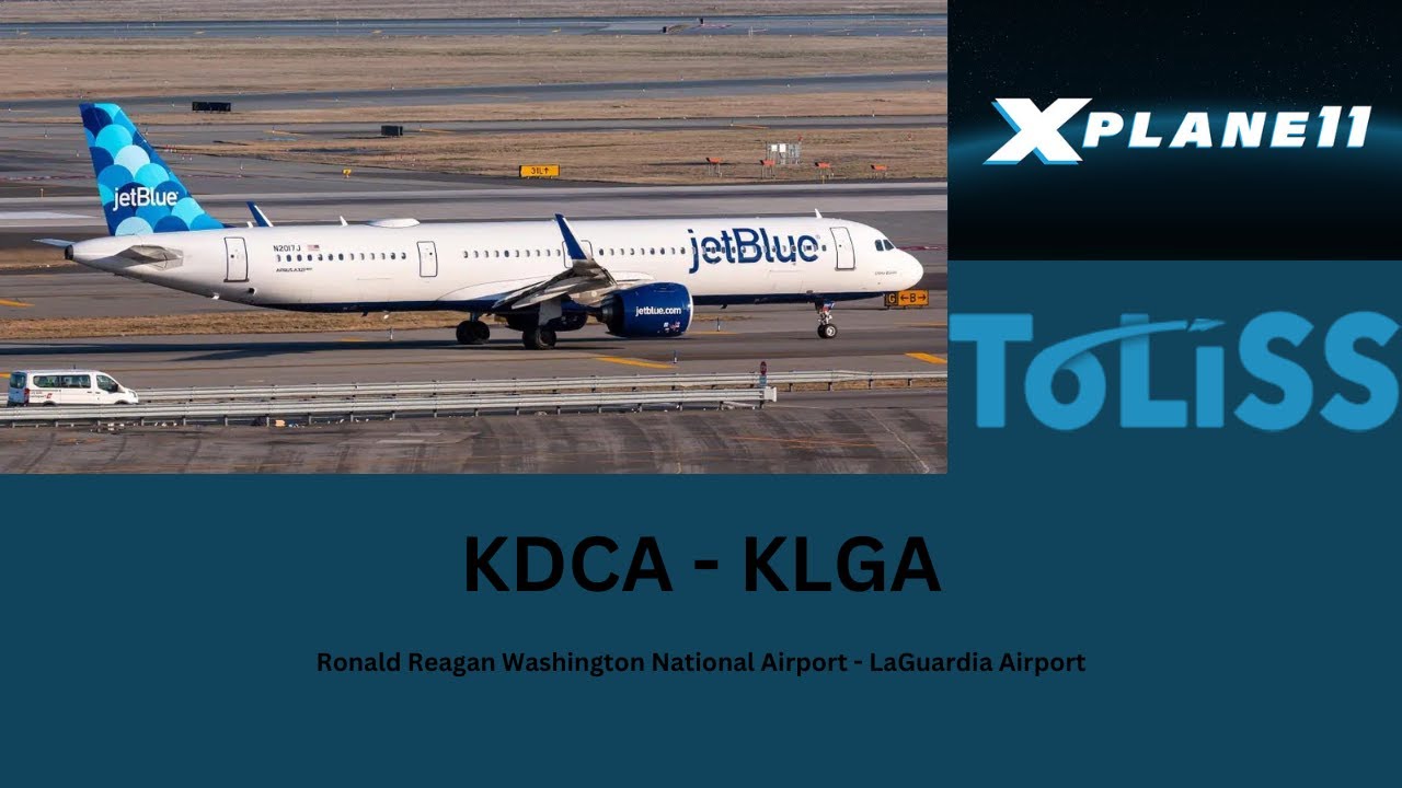 X-Plane 11 LIVE! | KDCA - KLGA | Airbus A321neo | Captain DTribbs - YouTube
