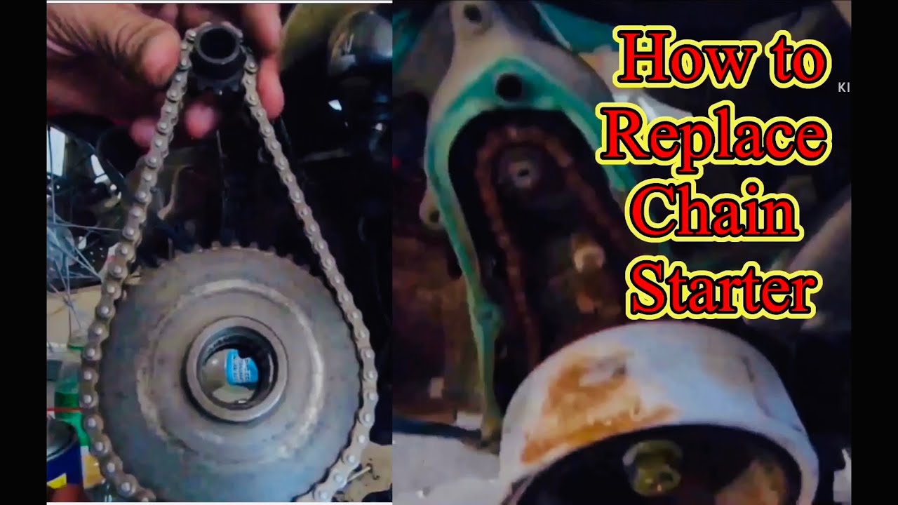 Xrm/wave/sym how to replace chain starter tutorial - YouTube