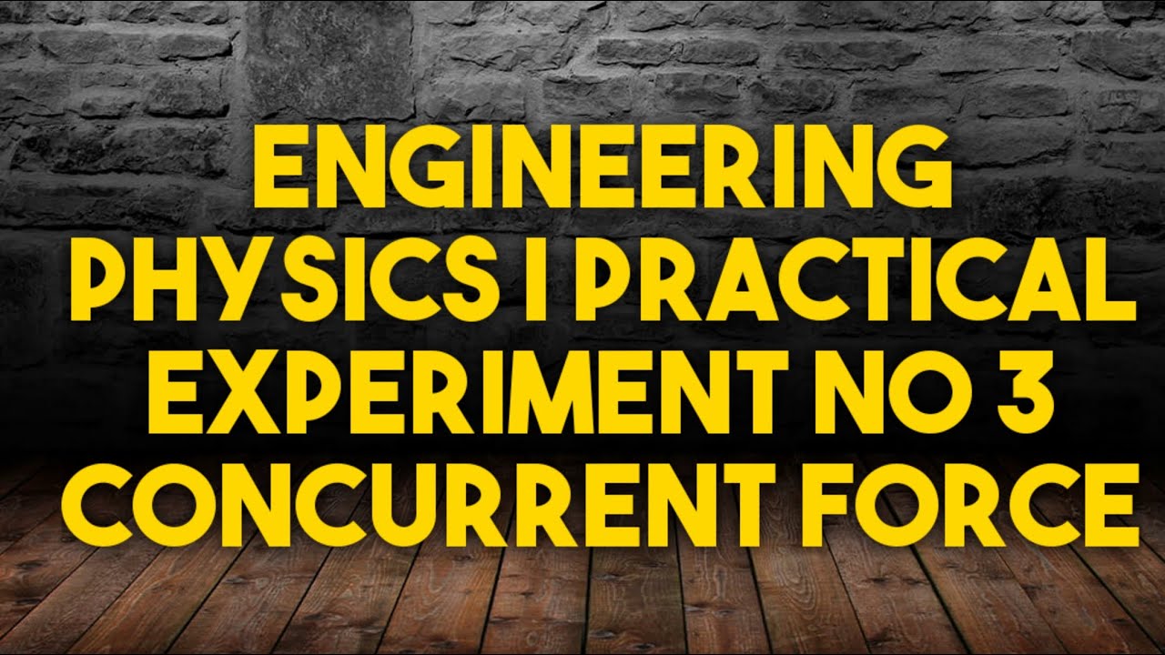 Experiment no 3 Concurrent forces - YouTube