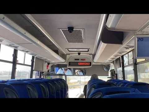 Volvo B8R bus #674-13-001 Kavim Bus Company on route 70 in Zichron Ya'akov and Binyamina Givat Ada