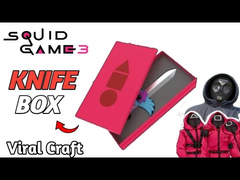 How to make knife box from squid game , how to make squidgame toy, how ...