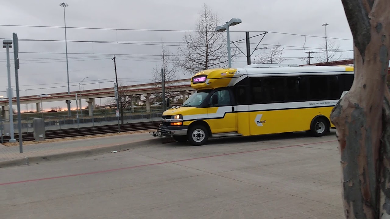 DCTA A-Train Departs Trinity Mills Station - YouTube
