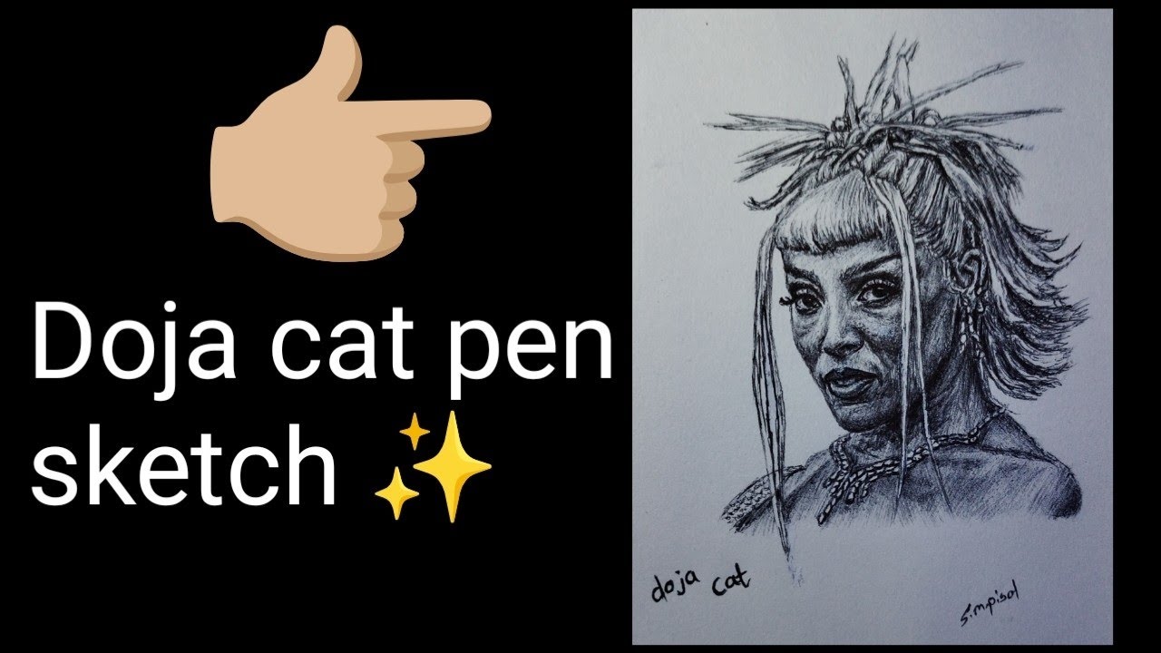 Doja cat pen sketch 😍@dojacat doja cat l doja cat songs | doja cat ...