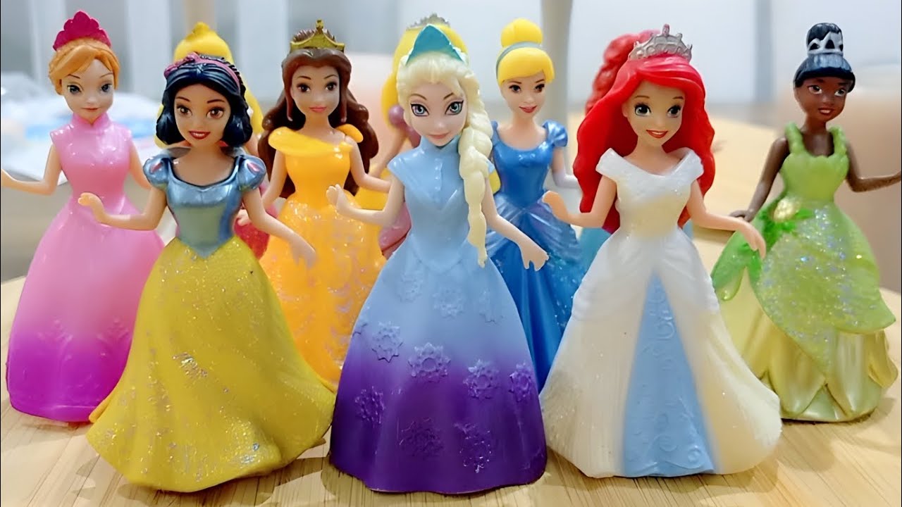 10 minutes Satisfying With Unboxing Disney Princesses Candy Dress play ...