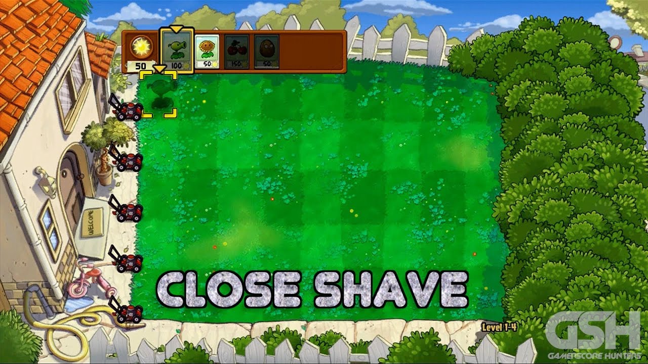 Plants Vs Zombies - Close Shave Achievement / Trophy Guide - YouTube