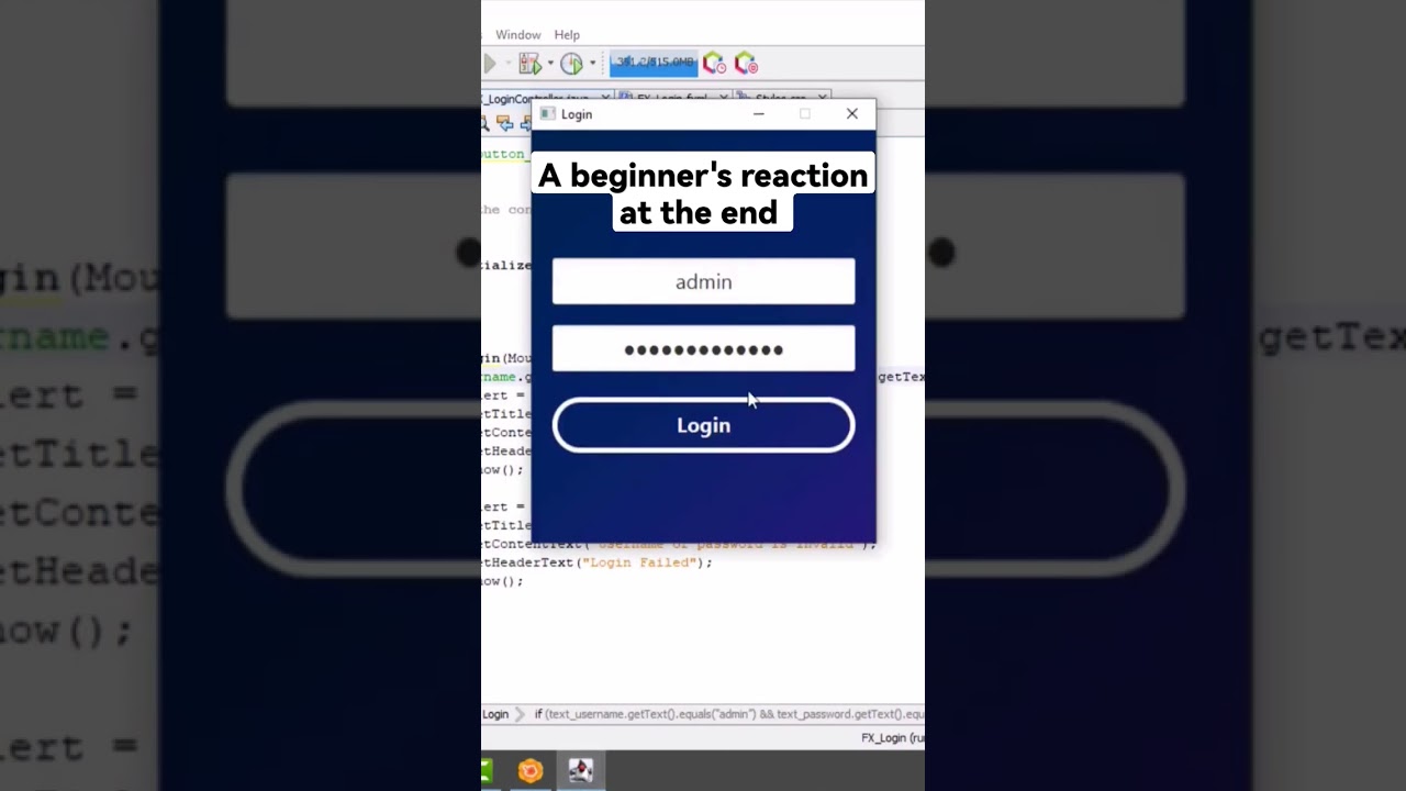 A beginner's reaction at the end #shorts #programming #java - YouTube