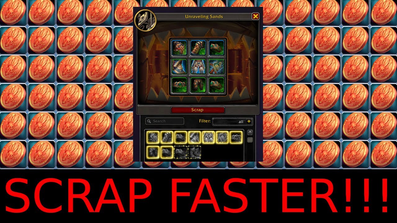 Quickly scrap gear for bronze in MoP Remix (addon spotlight - Easy ...