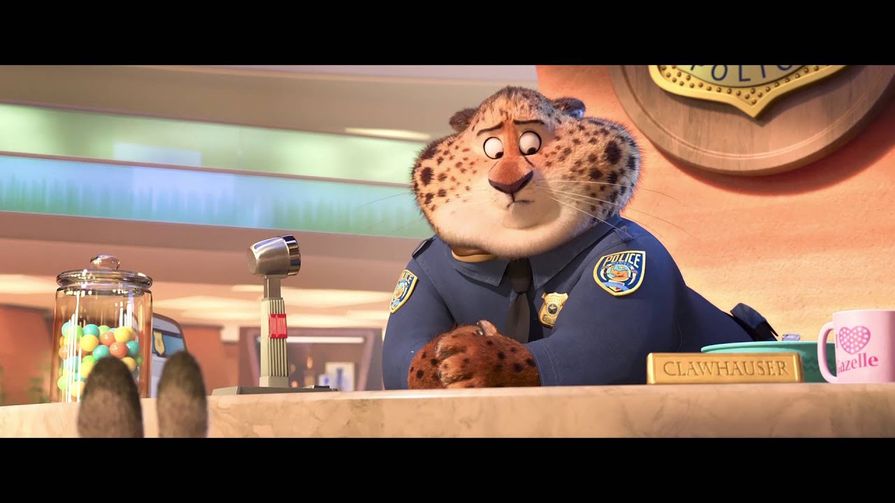 Disney's ZOOTOPIA | Clip | Meet Clawhauser | In Cinemas Now - YouTube