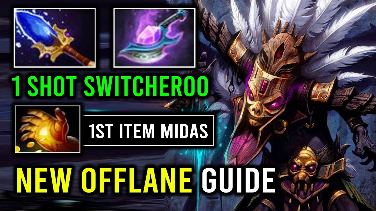 WTF 1st Item Midas Carry Witch Doctor Invisible Switcheroo | NEW ...