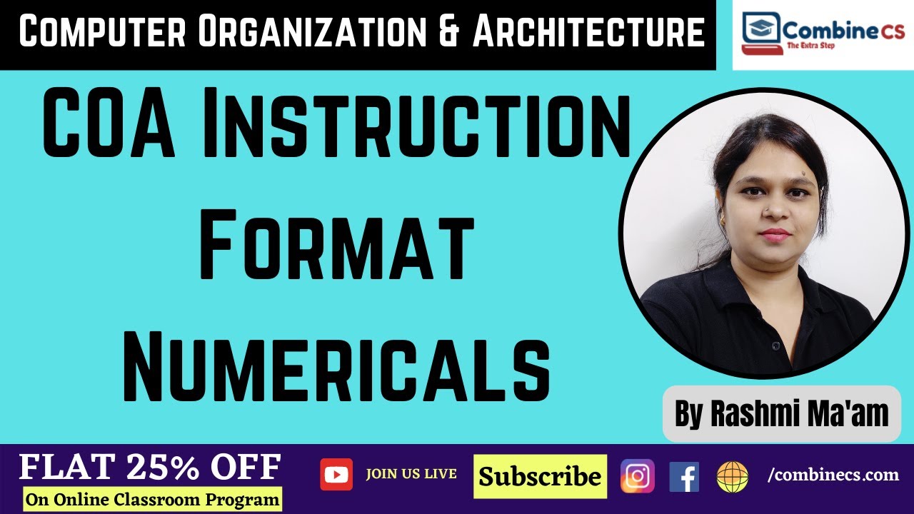 COA Instruction Format Numericals | GATE CSE | GATE 2023 | UGC NET PYQ ...