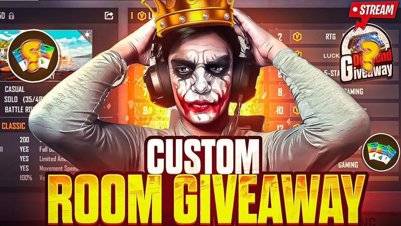 FREE FIRE LIVE CUSTOM ROOM | FF LIVE GIVEAWAY ? 🗿 ️ #freefire #ff # ...