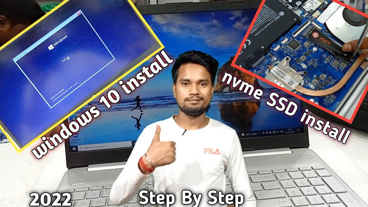 How To install windows 10 step by step | How To install nvme m.2 ssd in ...